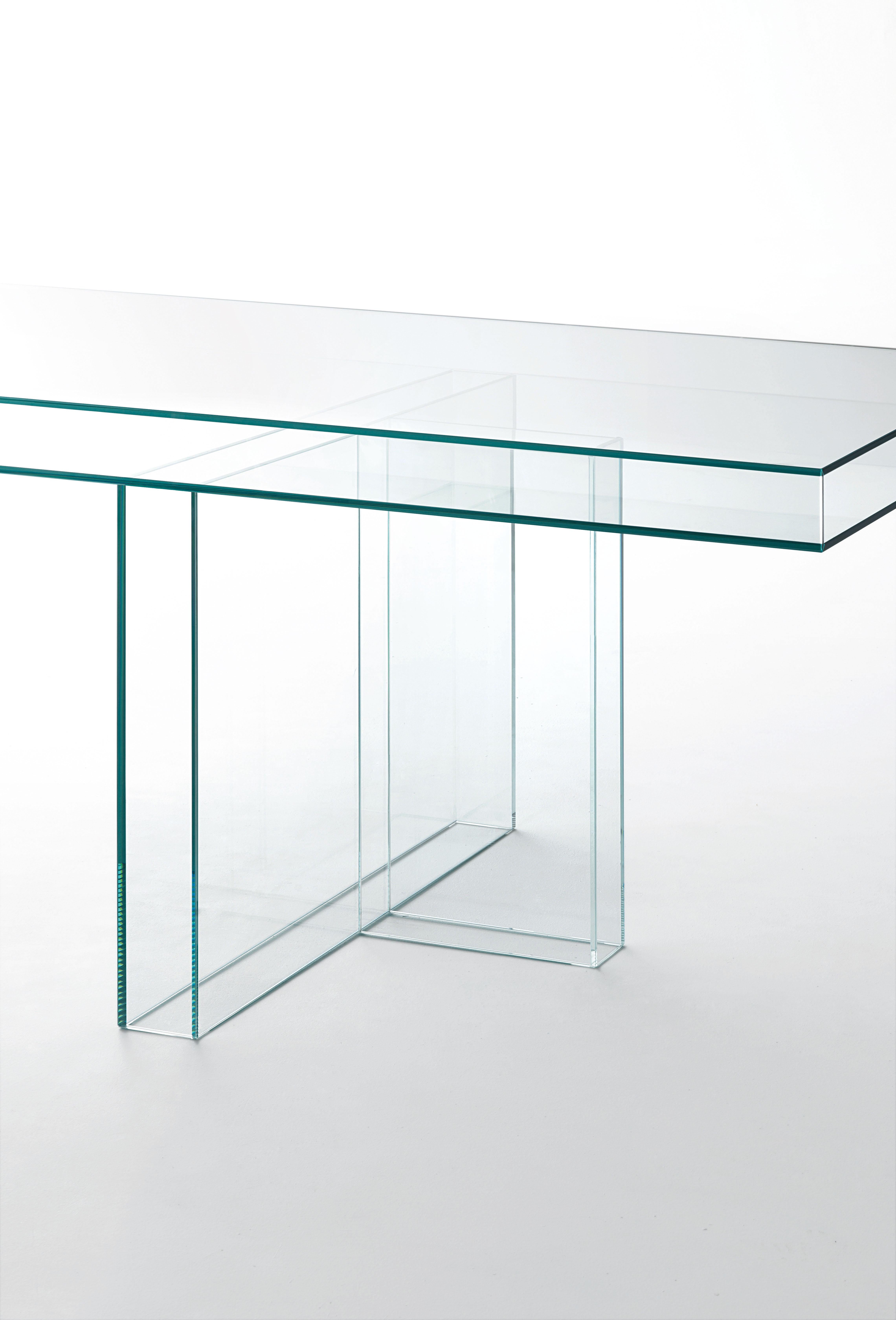 VERGLAS Large Rectangular High Table, by Piero Lissoni from Glas Italia ...
