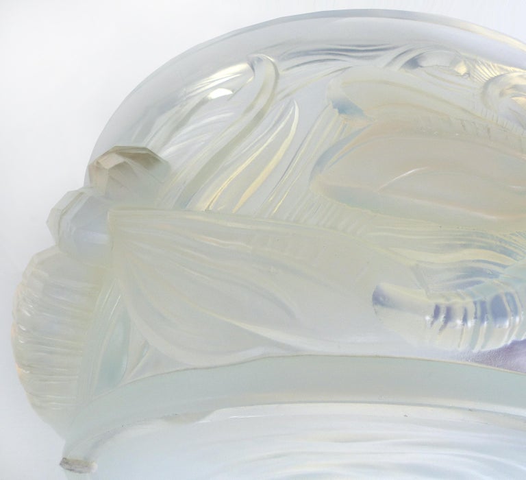 Verlys France Opalescent Glass Dragonfly Bowl For Sale at 1stDibs ...