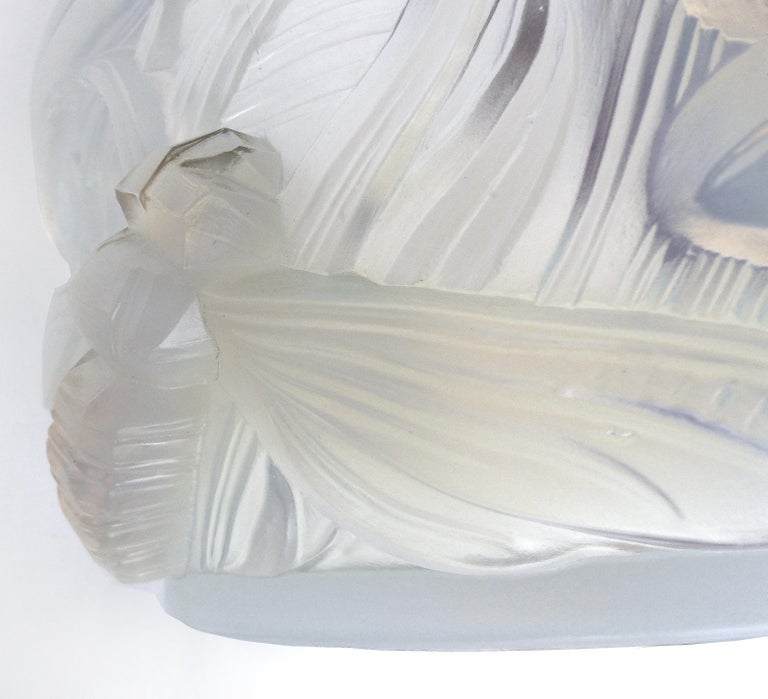 Verlys France Opalescent Glass Dragonfly Bowl For Sale at 1stDibs ...