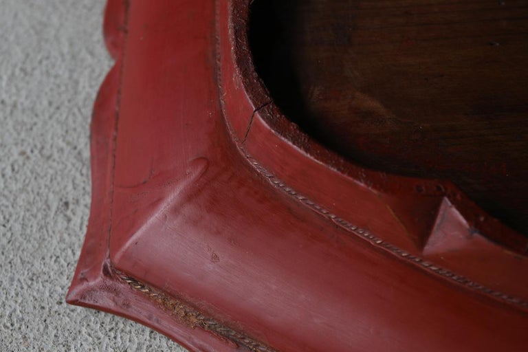 Vermillion Lacquer Rinka Tray/Chinese Antique/14th-17th century/Tea ...