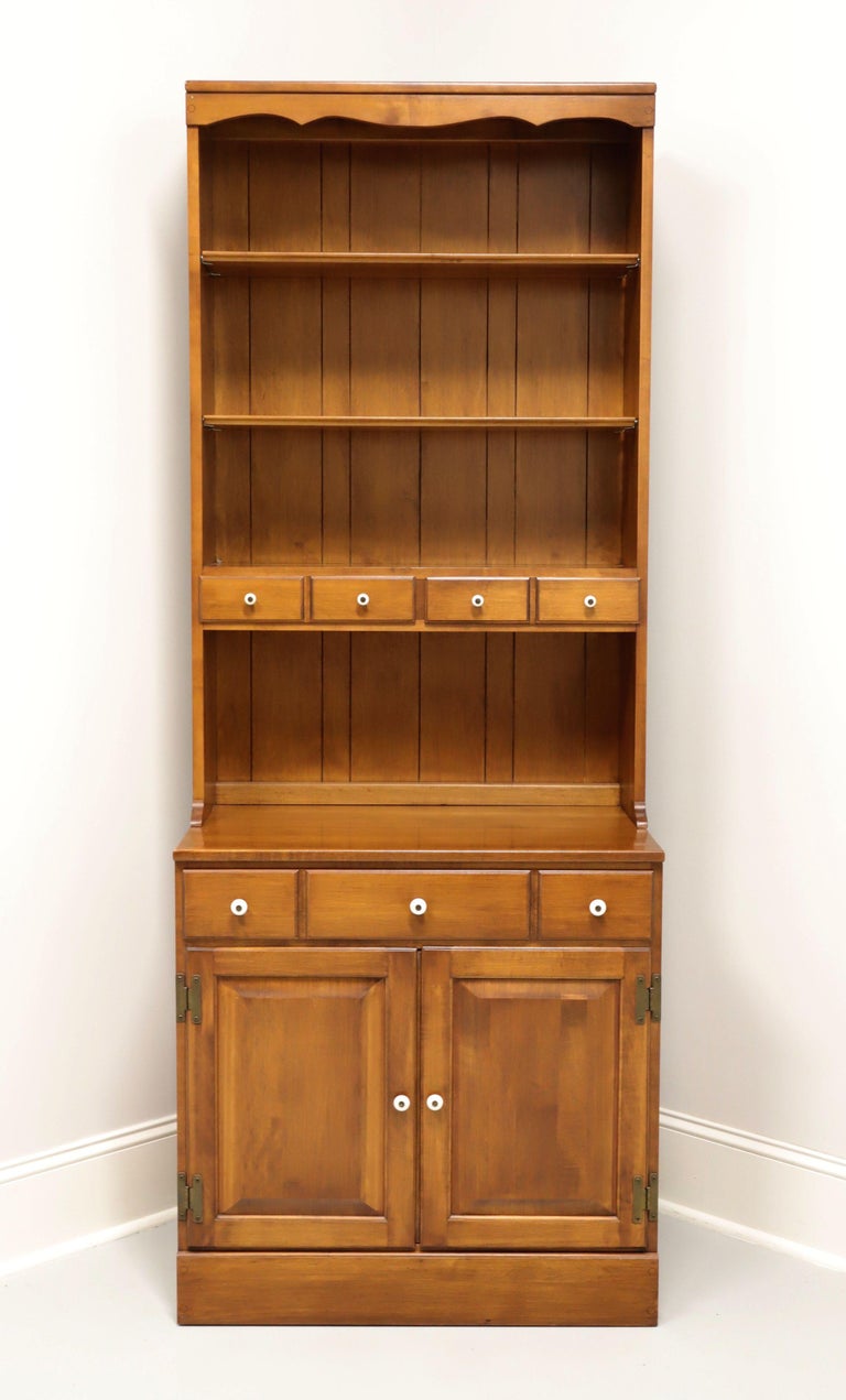 VERMONT OF WINOOSKI Solid Rock Maple Colonial Style Bookcase with ...