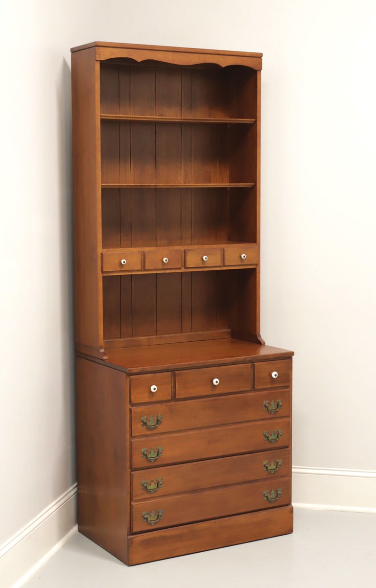 VERMONT OF WINOOSKI Solid Rock Maple Colonial Style Bookcase with ...