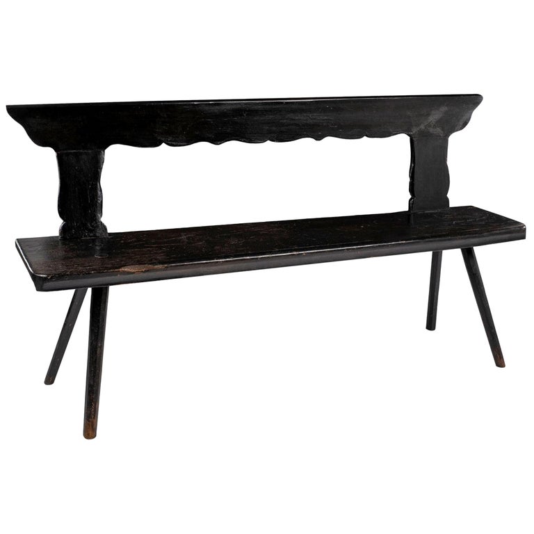 Vernacular Italian Alpine Bench at 1stDibs