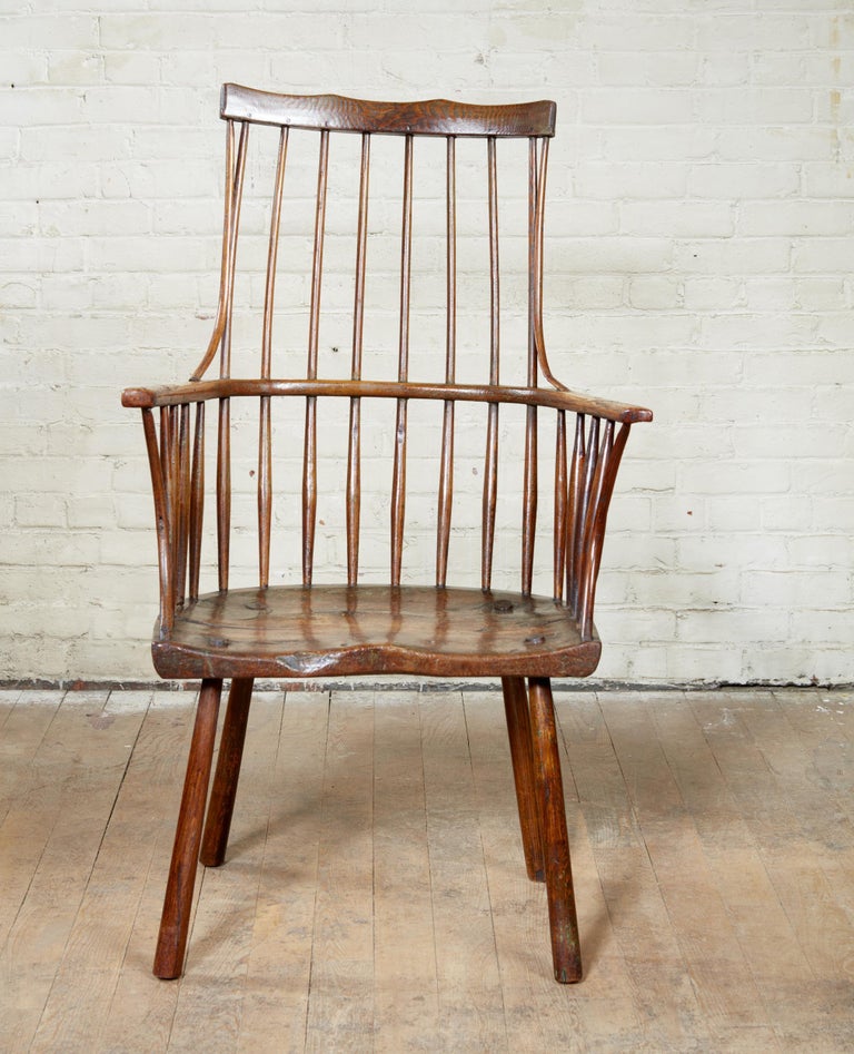 Vernacular Windsor Comb Back Chair at 1stDibs