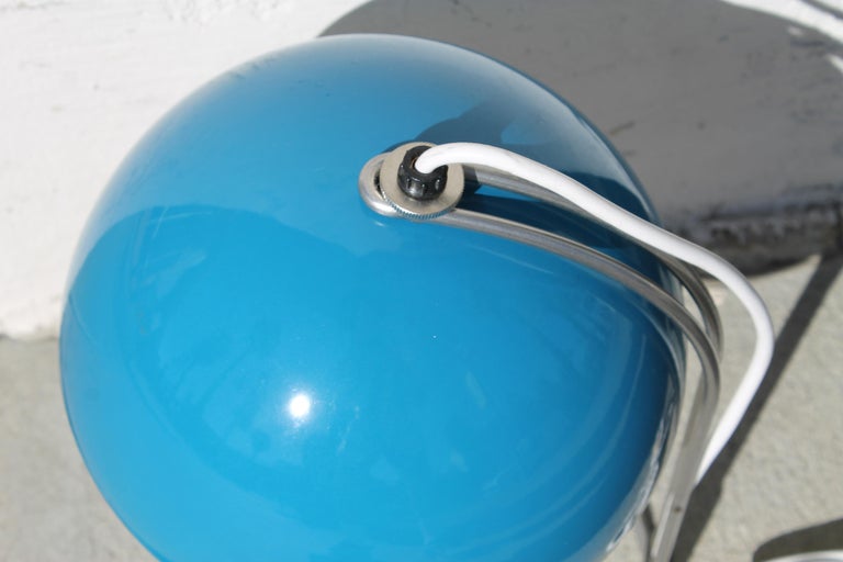 Verner Panton Blue VP4 Flower Pot Table Lamp at 1stDibs