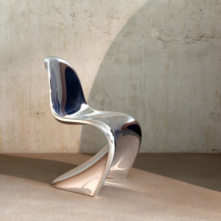 Verner Panton Chair in Chrome Limited Edition by Vitra at 1stDibs ...