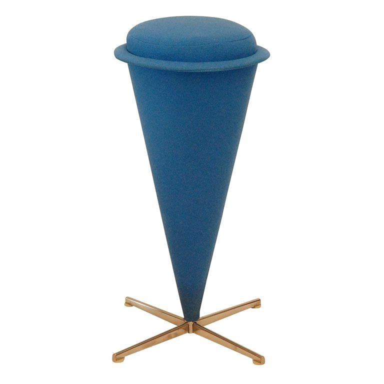Verner Panton Cone Bar Stool For Sale at 1stDibs | cone stool, verner ...