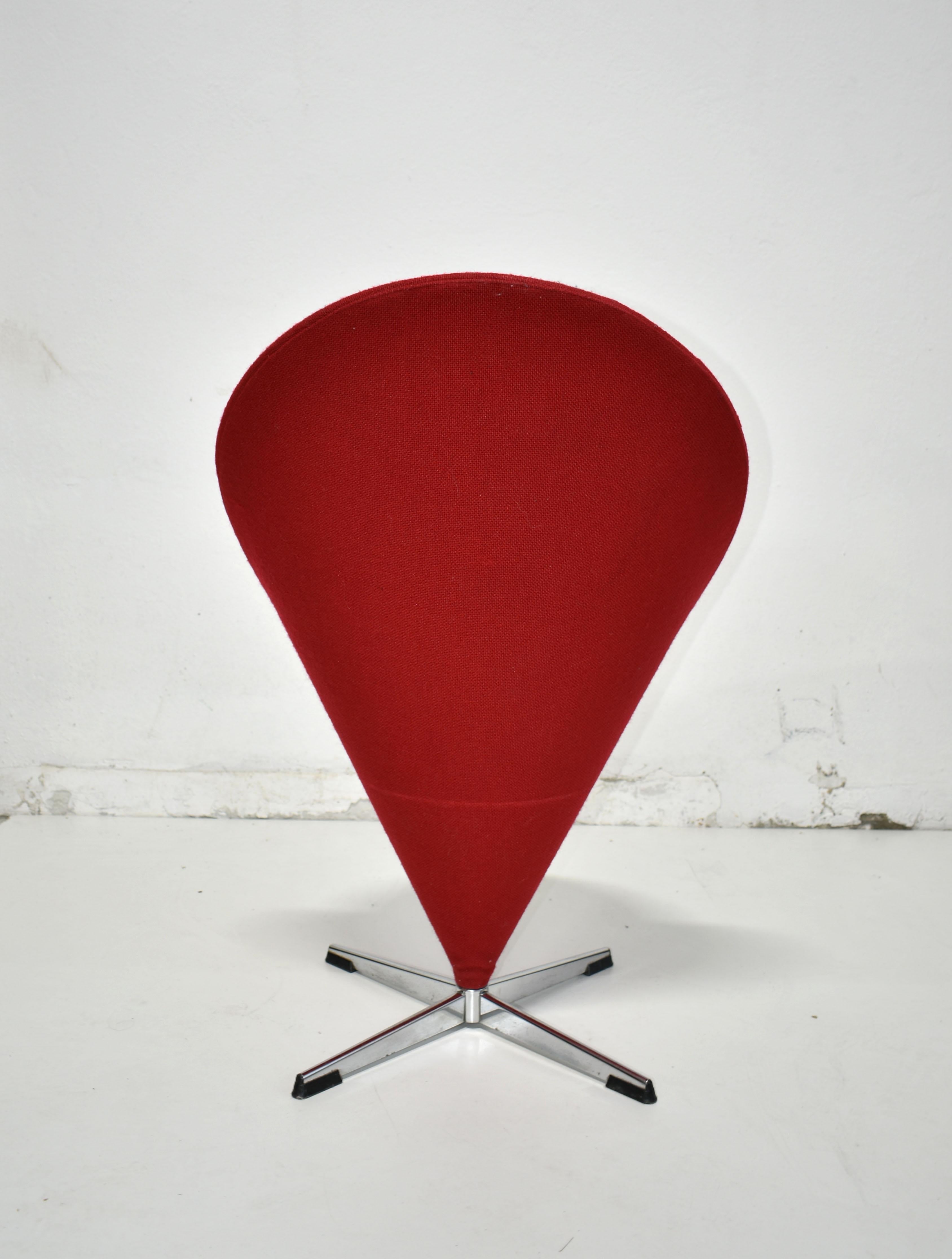 Verner Panton "Cone" Chair, Danish Design, 1960s-1970s at 1stDibs