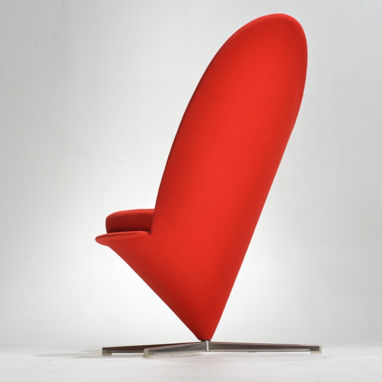 Verner Panton Cone Heart Chair for Vitra, 2 in Stock For Sale at 1stDibs