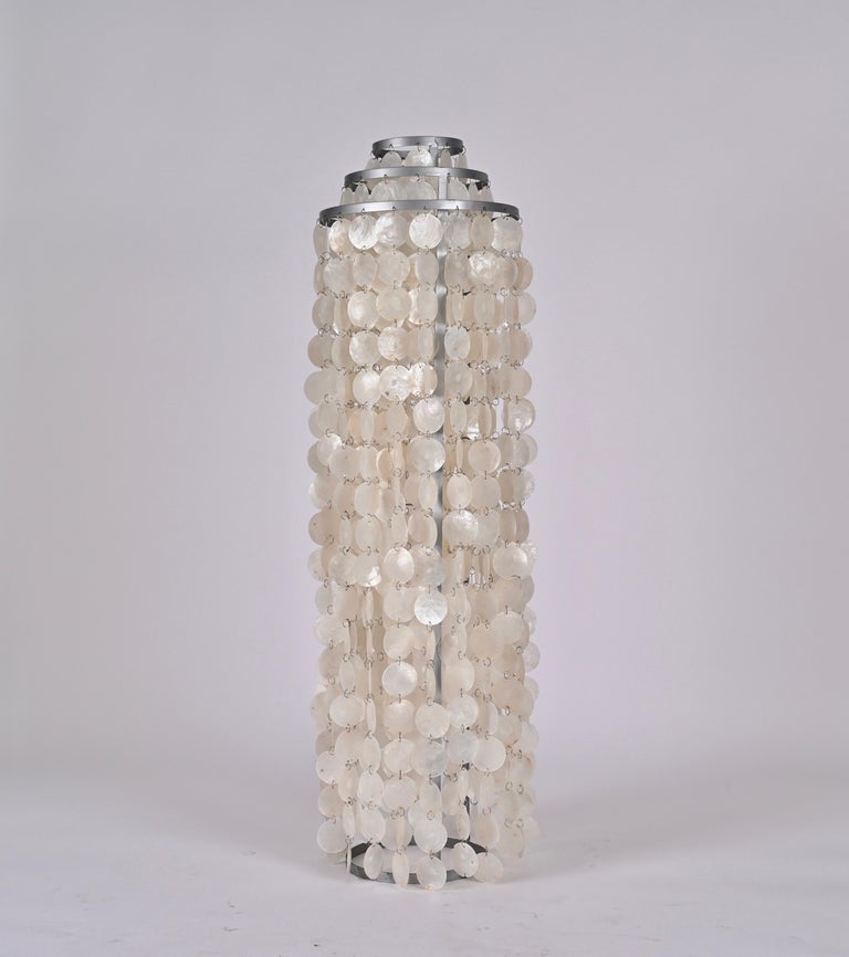 Verner Panton Fun 1 STM Shell Floor Lamp with Frame Aluminum Lighting ...