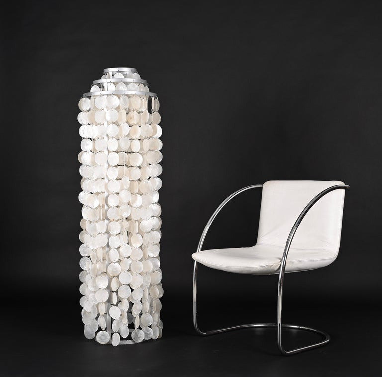 Verner Panton Fun 1 STM Shell Floor Lamp with Frame Aluminum Lighting ...