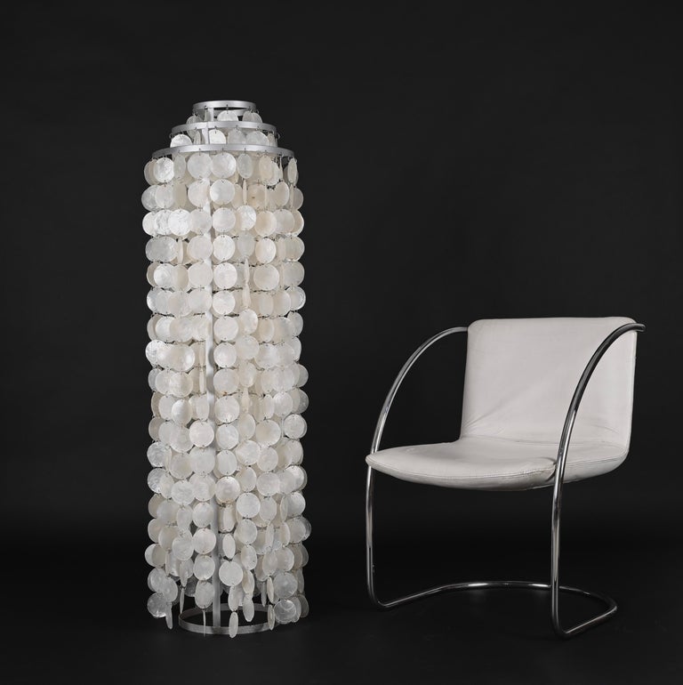 Verner Panton Fun 1 STM Shell Floor Lamp with Frame Aluminum Lighting ...