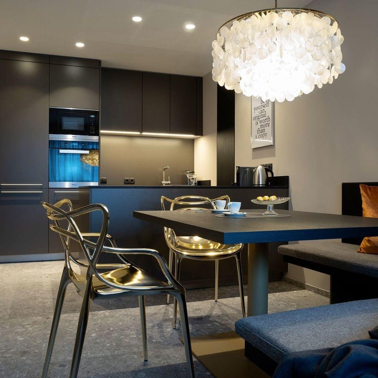 Verner Panton 'Fun 10DM' Pendant Lamp in Sea Shells and Brass for ...