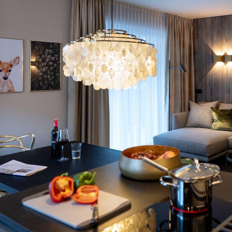 Verner Panton 'Fun 10DM' Pendant Lamp in Sea Shells and Brass for ...