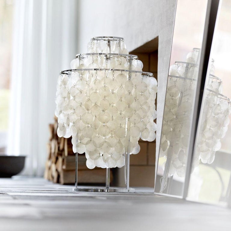 Verner Panton 'Fun 1DM' Pendant Lamp in Sea Shells and Chrome for ...