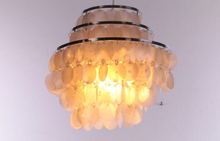 Verner Panton FUN 1DM Shell Pendant Lamp, 1960s at 1stDibs