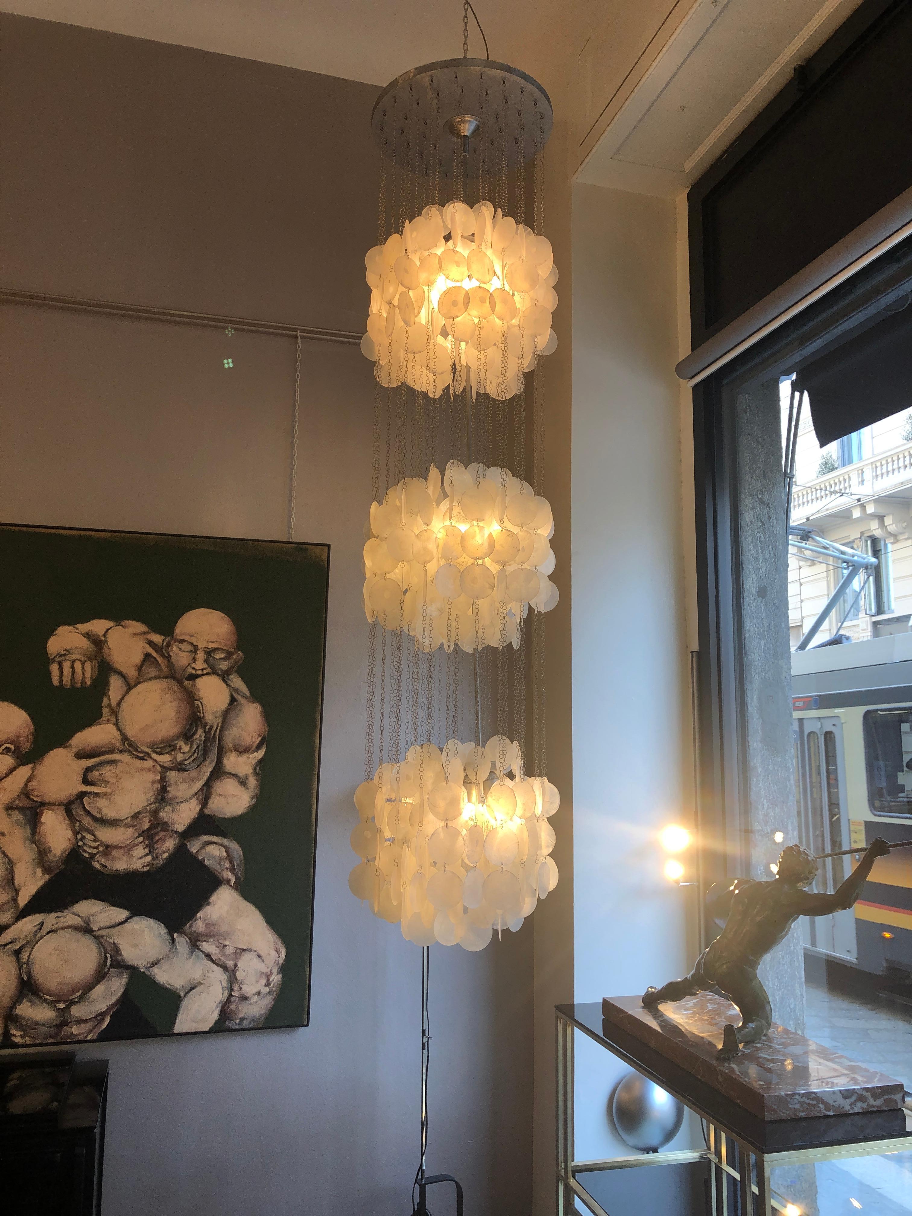 Verner Panton Fun 3DM Chandelier, 1964 at 1stDibs