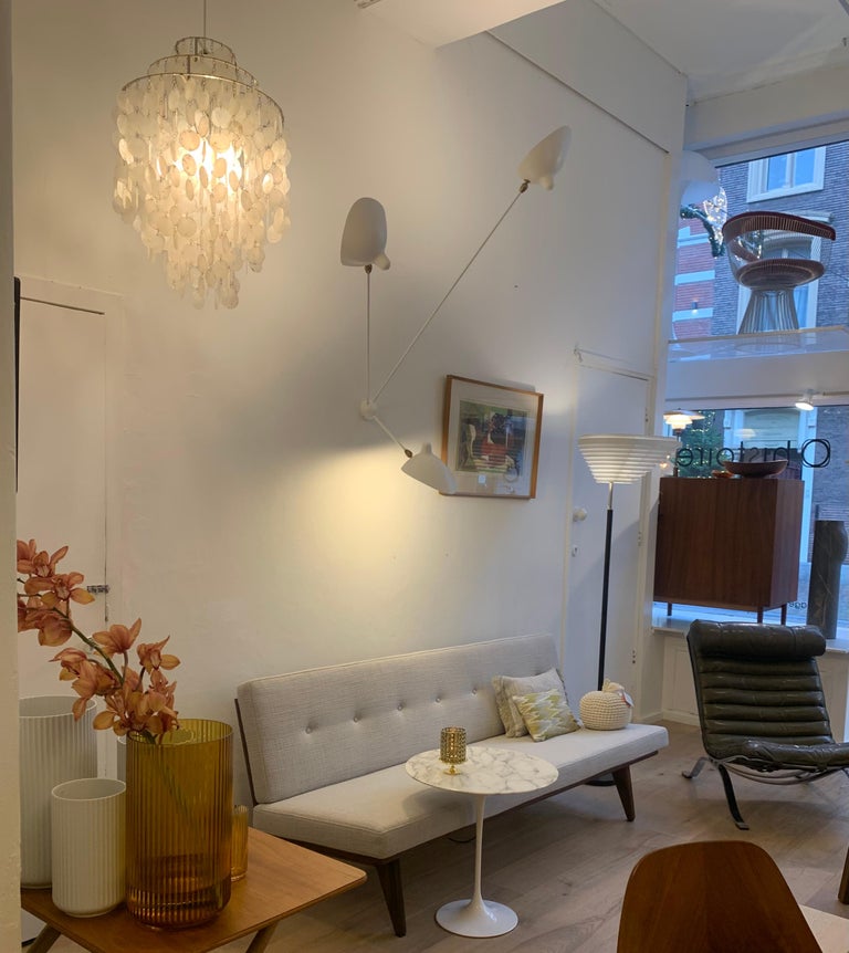 Verner Panton Mother of Pearl FUN 1DM Pendant Lamp by J. Lüber For Sale ...