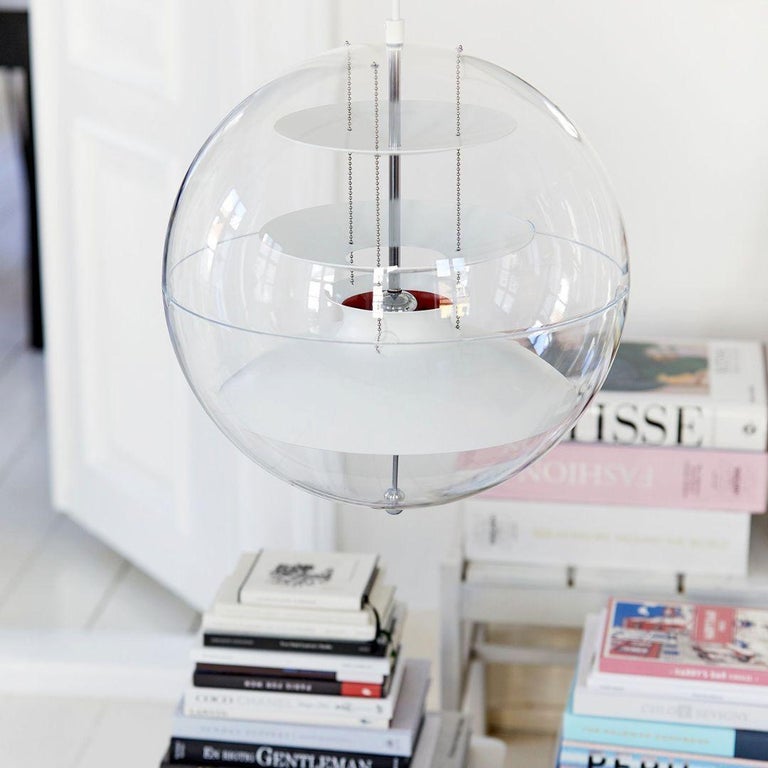 Verner Panton 'Panto' Pendant Lamp in Aluminum and Acrylic for Verpan ...