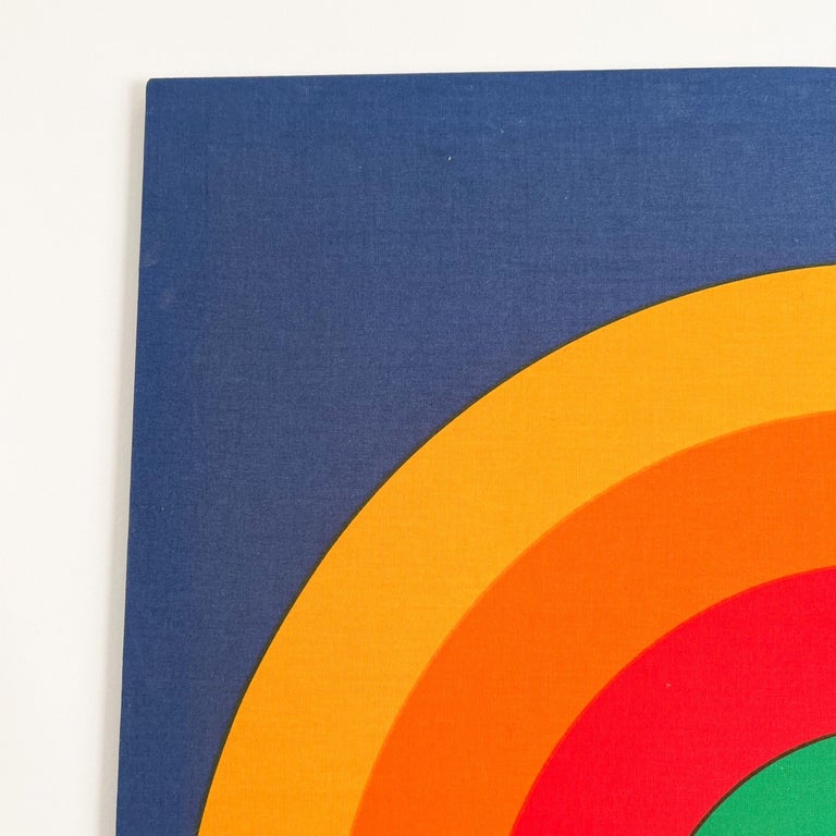 Verner Panton Style Textile Wall Hanging by Finlayson - Bulls Eye For ...