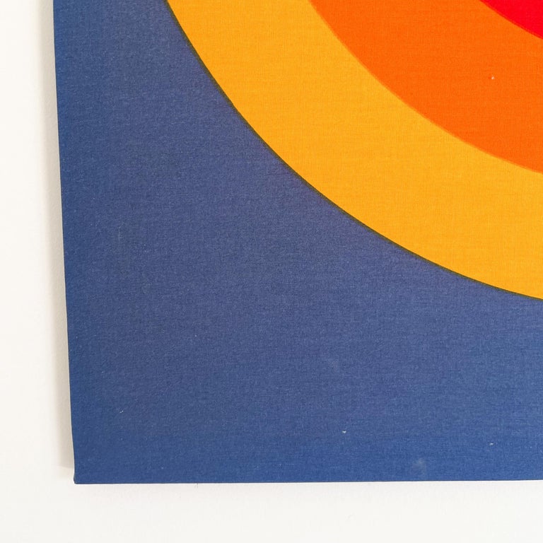Verner Panton Style Textile Wall Hanging by Finlayson - Bulls Eye For ...
