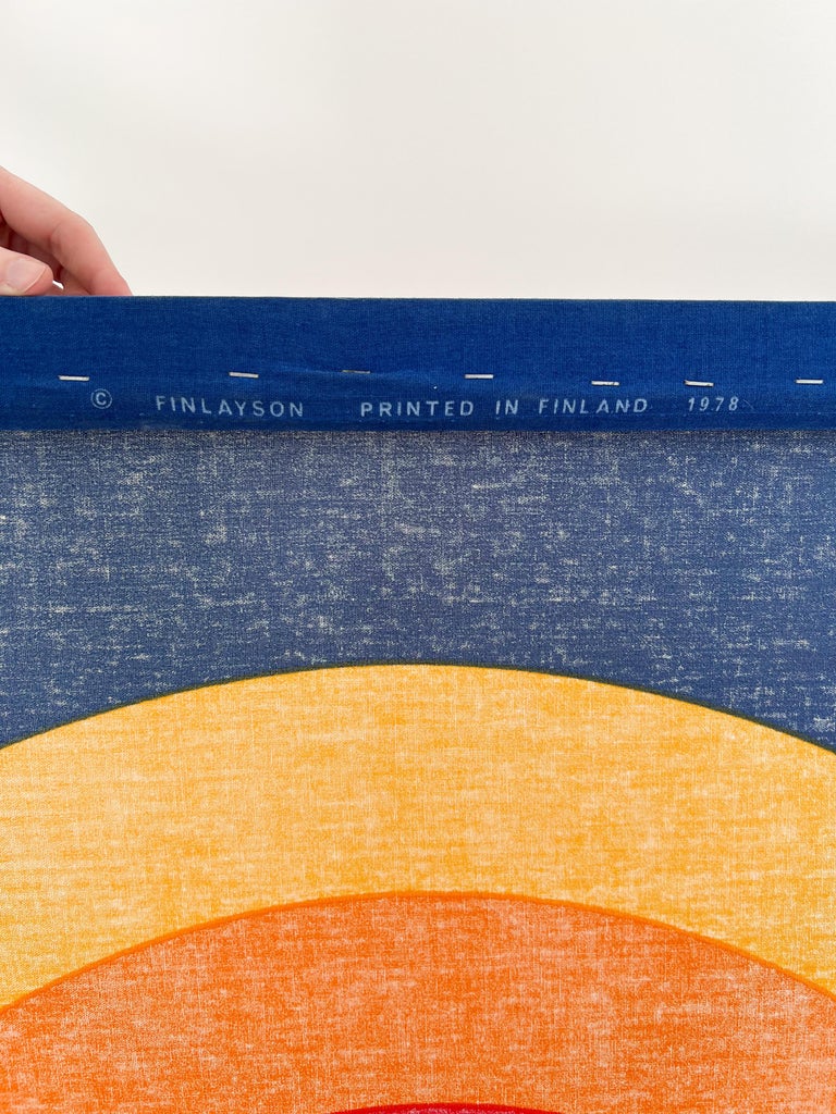 Verner Panton Style Textile Wall Hanging by Finlayson - Bulls Eye For ...