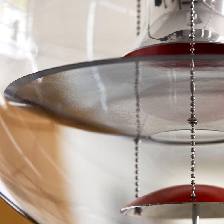 Verner Panton 'VP Globe' Pendant in Smoke Colored Glass and Acrylic for ...