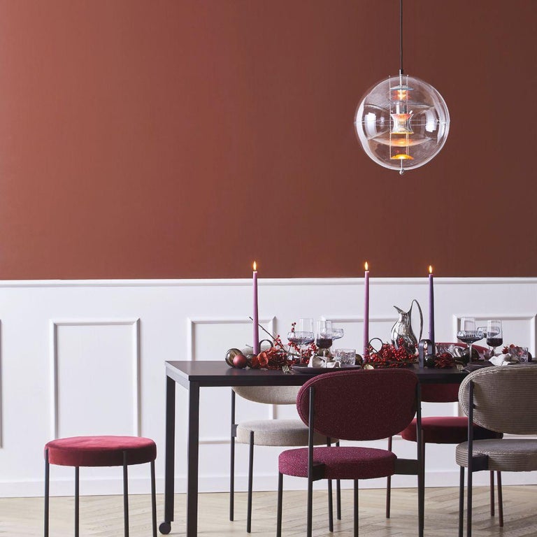 Verner Panton 'VP Globe' Pendant Lamp in Brushed Aluminum and Acrylic ...