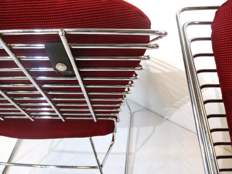 Verner Panton Wire Grid Lounge Chairs for Fritz Hansen Denmark For Sale ...