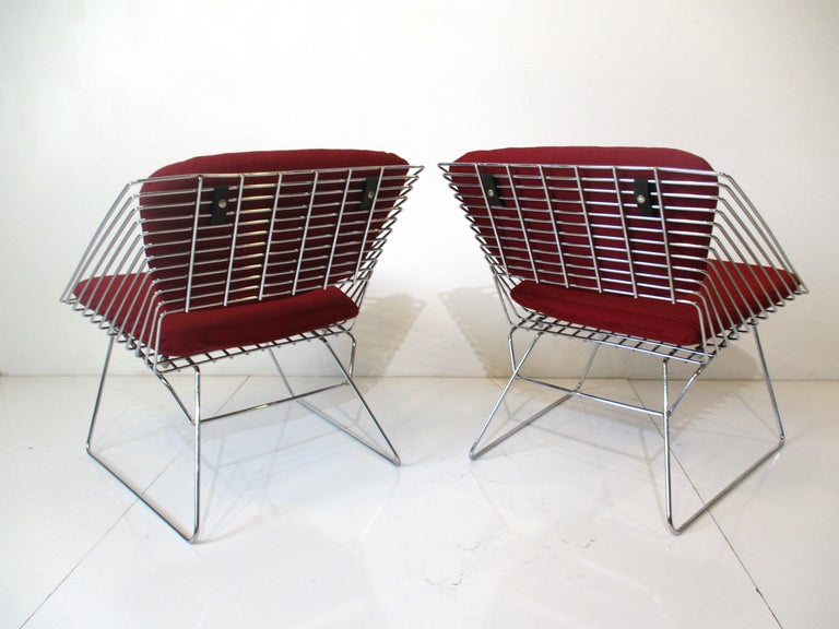 Verner Panton Wire Grid Lounge Chairs for Fritz Hansen Denmark For Sale ...