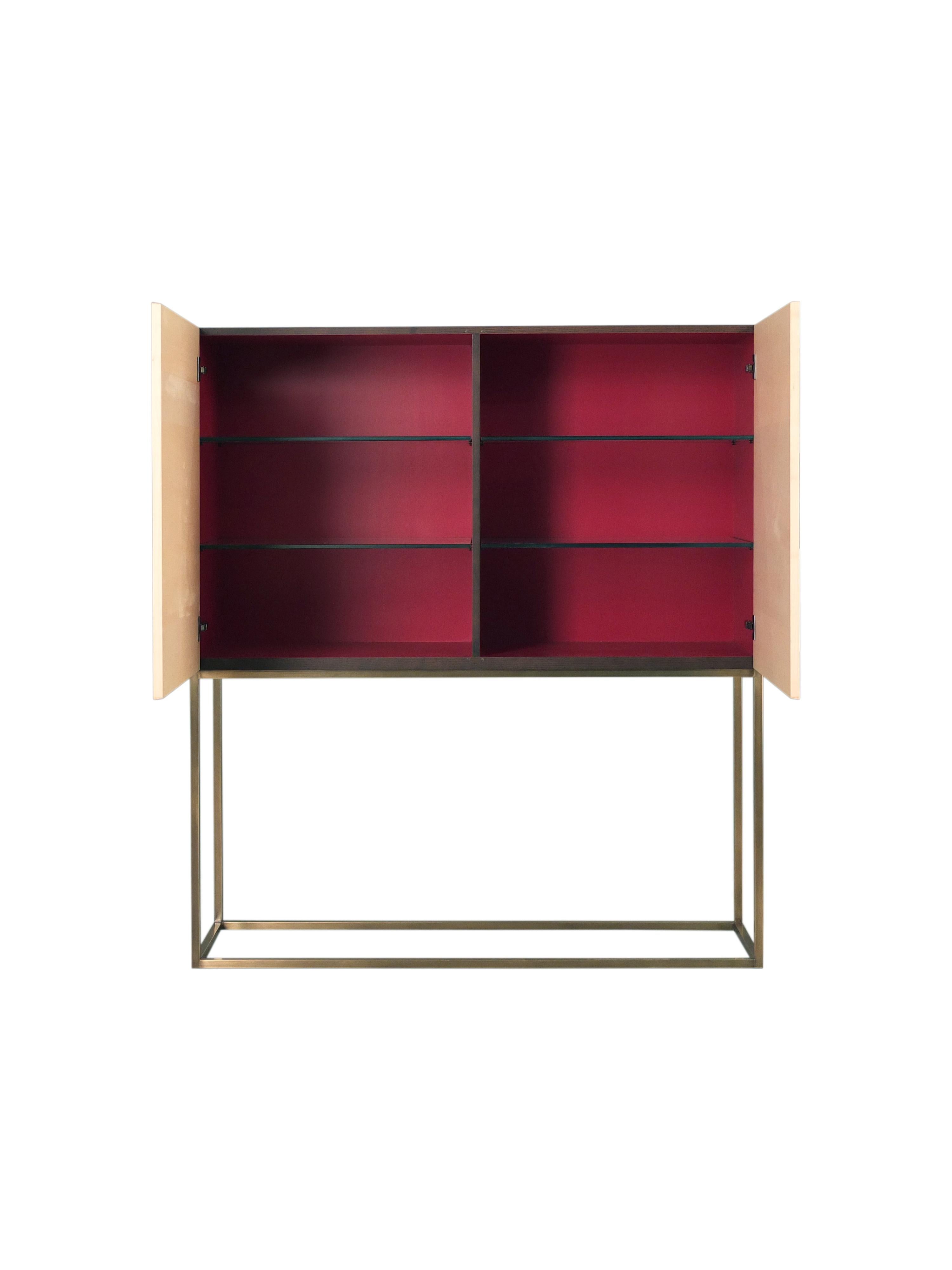 Veronese Contemporary Cabinet in Ashwood and Inlayed Doors by Morelato ...