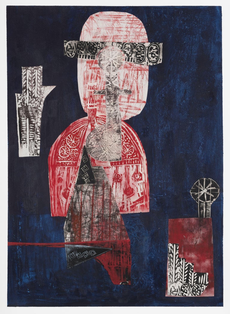 Veronica Dragnef - Matron 3, Mixed Media Art on Paper For Sale at 1stDibs