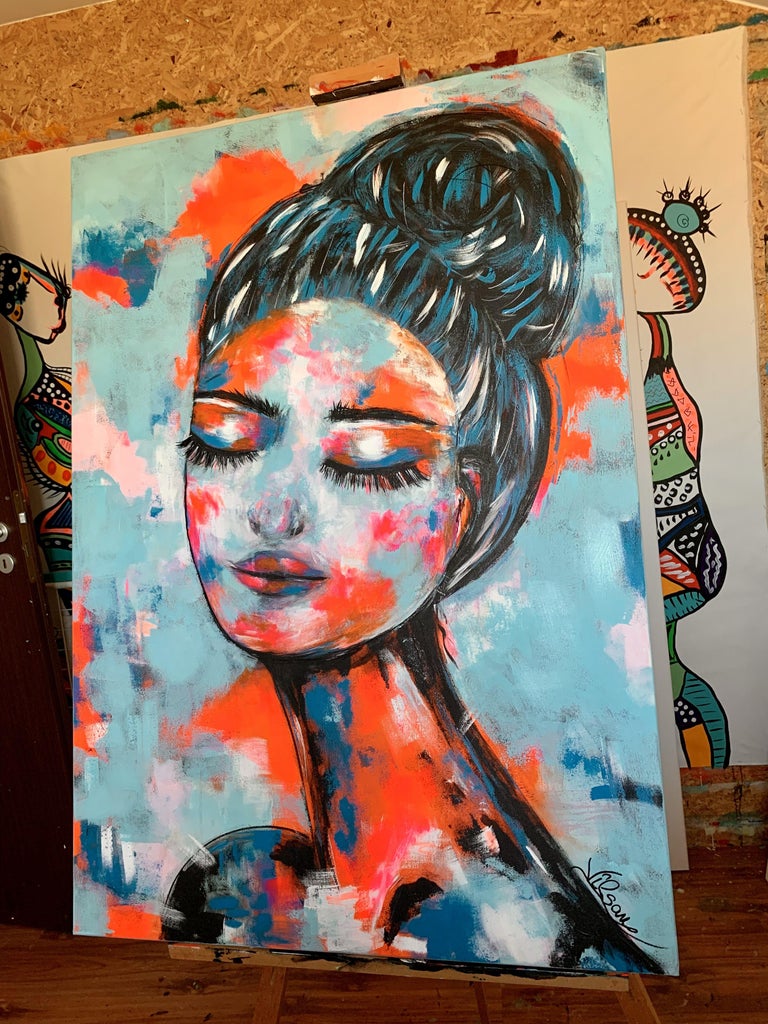 Veronica Vilsan - Colors of the Heart, Painting, Acrylic on Canvas For ...