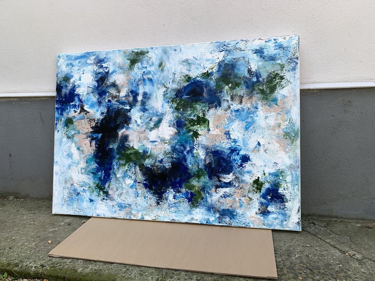 Veronica Vilsan - Go with the Flow 3, Painting, Acrylic on Canvas For ...
