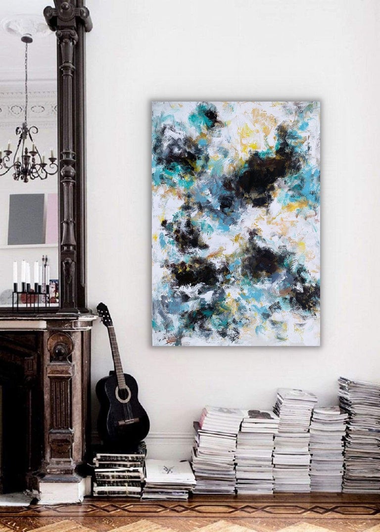 Veronica Vilsan - Go with the Flow 4, Painting, Acrylic on Canvas For ...