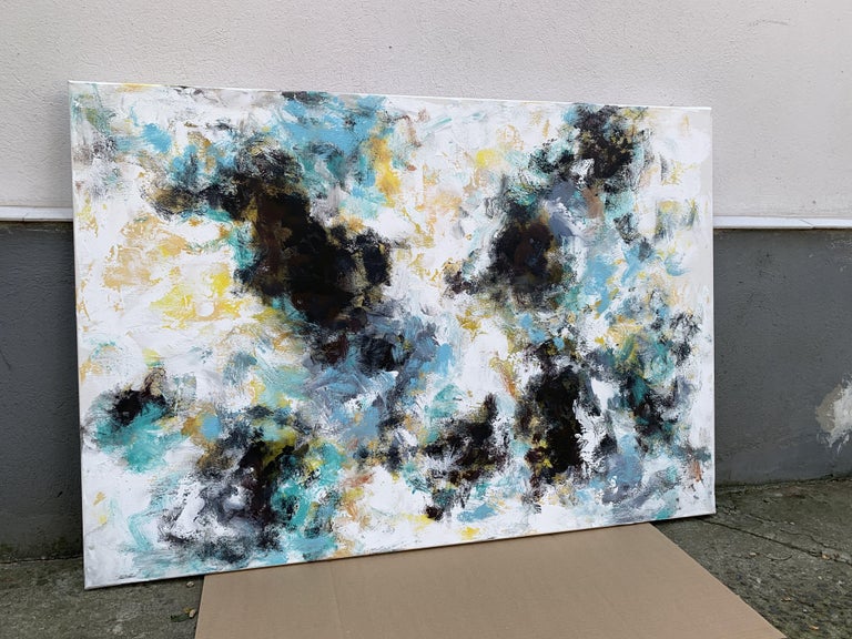 Veronica Vilsan - Go with the Flow 4, Painting, Acrylic on Canvas For ...