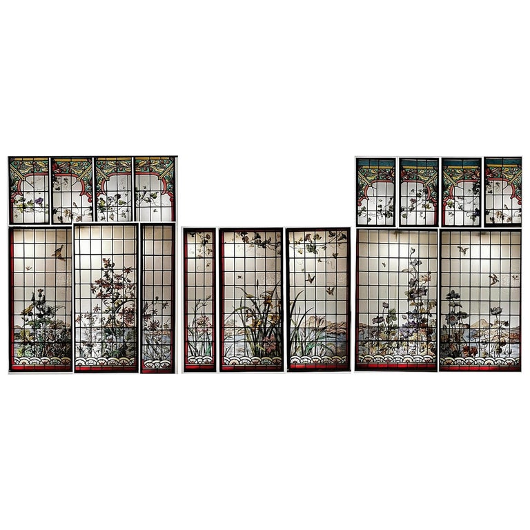 Verriere De Stained Glass End 19 Eme Champigneulle 560 Cm by 250 Cm ...