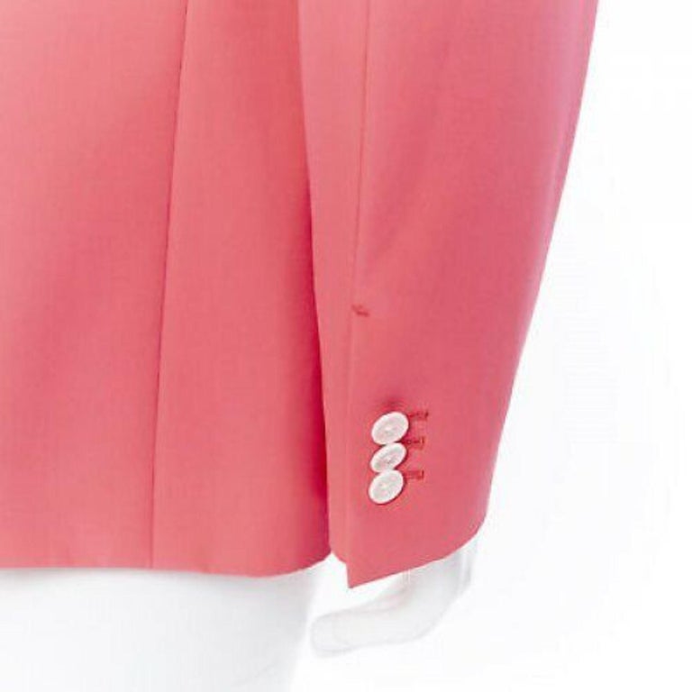 VERSACE 2019 Runway shocking neon pink oversized blazer jacket EU48 M ...