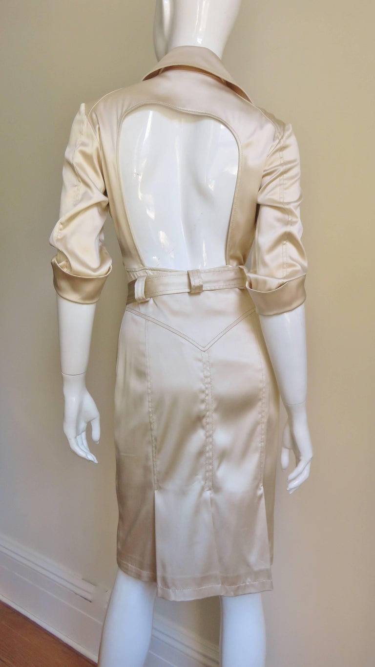 Versace SS 2005 Madonna Ad Campaign Backless Silk Dress For Sale at ...