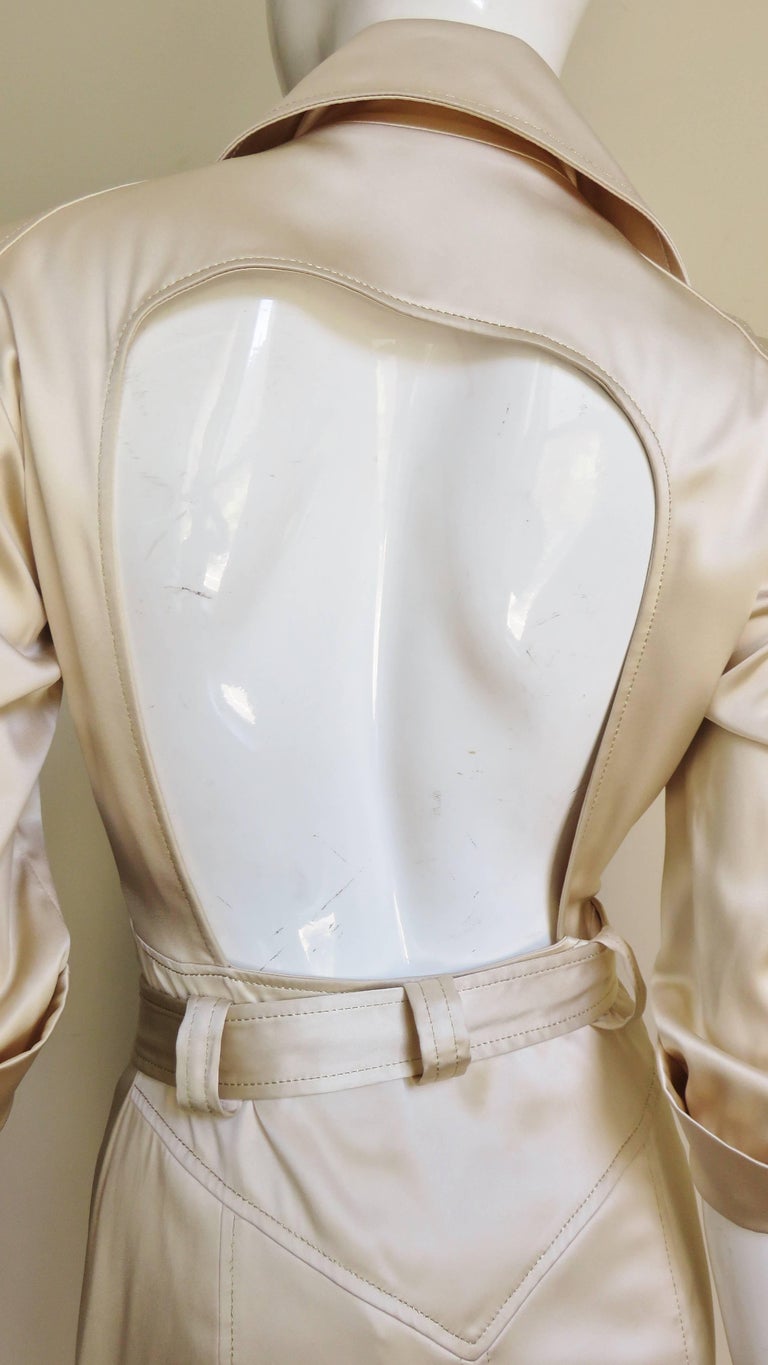 Versace SS 2005 Madonna Ad Campaign Backless Silk Dress For Sale at ...