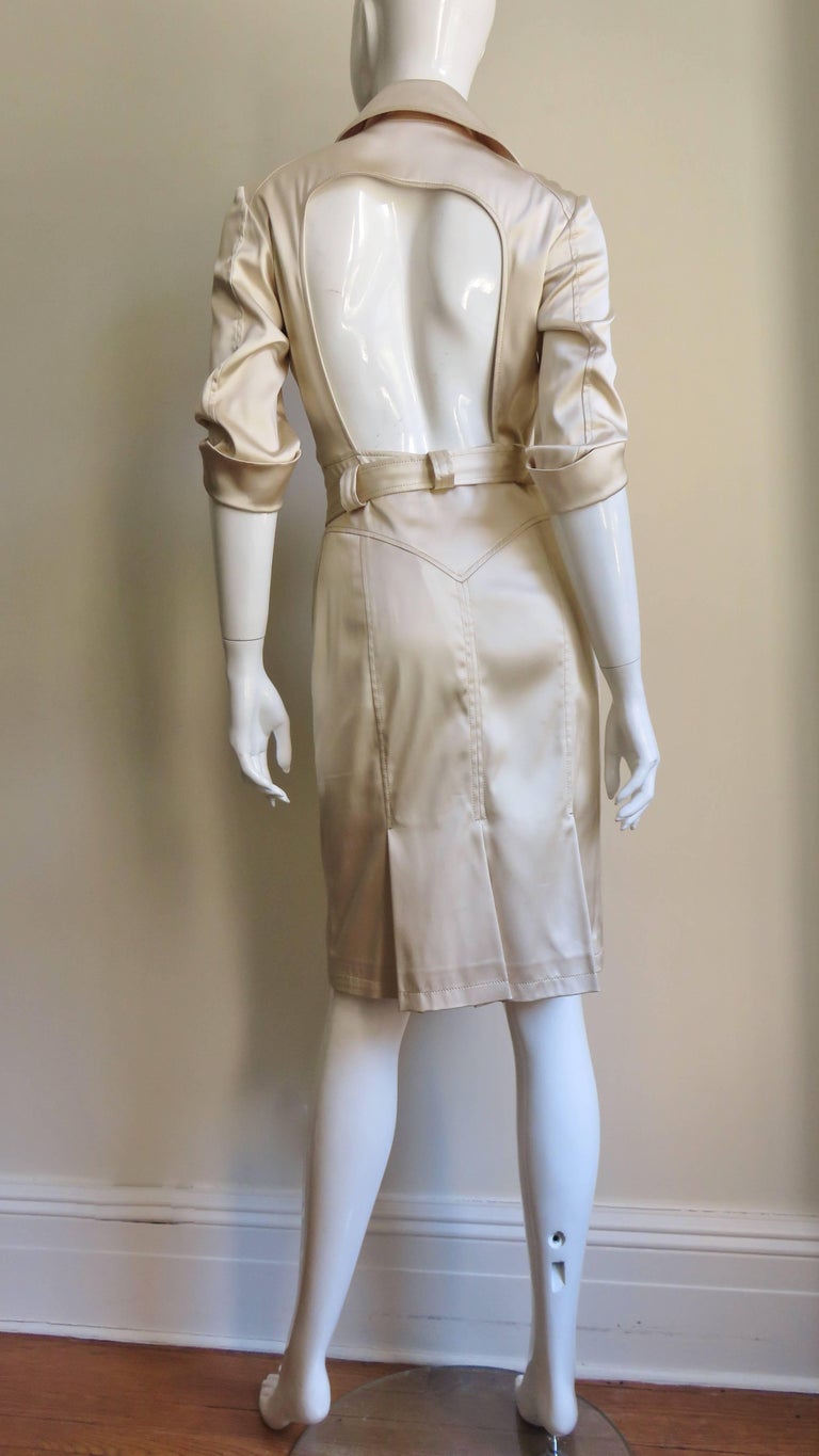 Versace SS 2005 Madonna Ad Campaign Backless Silk Dress For Sale at ...