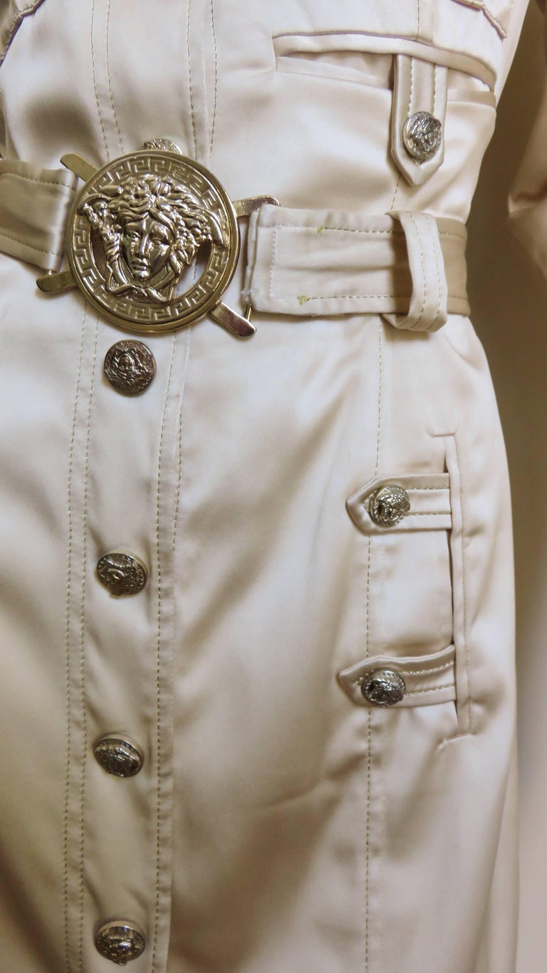 Versace SS 2005 Madonna Ad Campaign Backless Silk Dress For Sale at ...