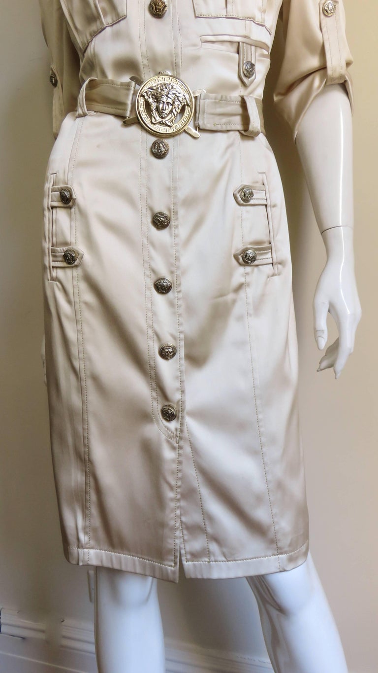 Versace SS 2005 Madonna Ad Campaign Backless Silk Dress For Sale at ...