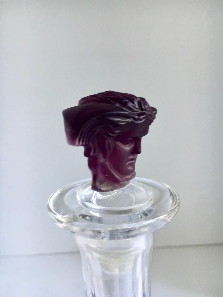 Versace and Rosenthal Purple Amethyst Crystal Medusa Bottle Stopper at ...