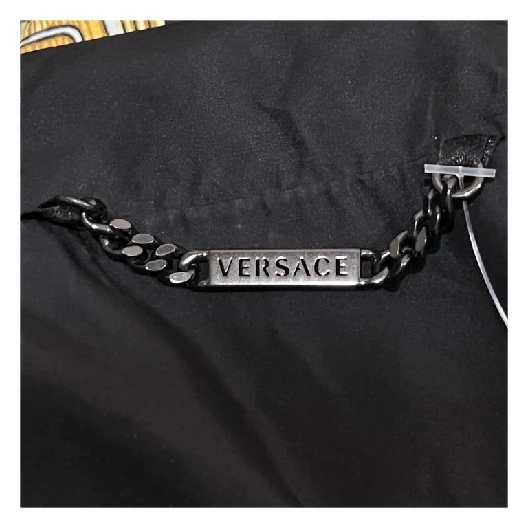 Versace Baroque Hooded Windbreaker Jacket 2017 For Sale at 1stDibs
