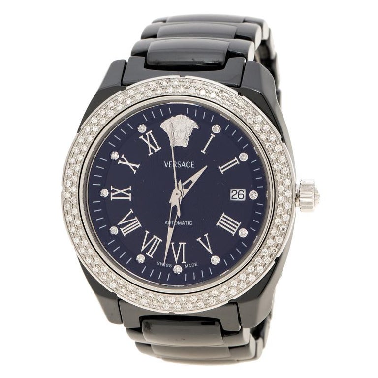 Versace Black Ceramic DV One A126033 Men''s Wristwatch 41 mm For Sale ...