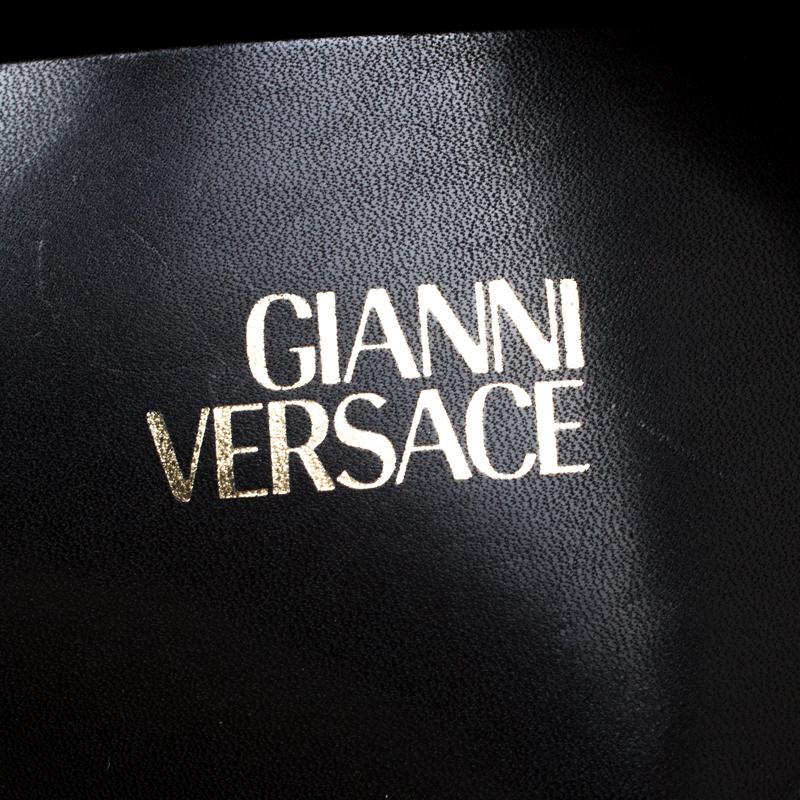 Versace Black Leather Shoulder Bag For Sale at 1stDibs
