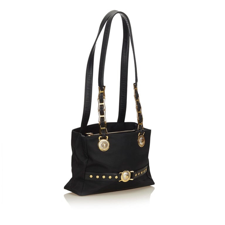 Versace Black Medusa Shoulder Bag at 1stDibs