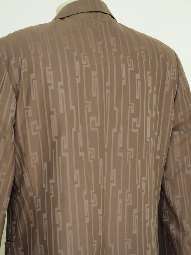 Versace classic greek geometric blazer For Sale at 1stDibs
