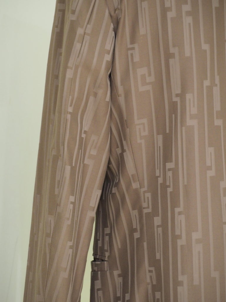 Versace classic greek geometric blazer For Sale at 1stDibs